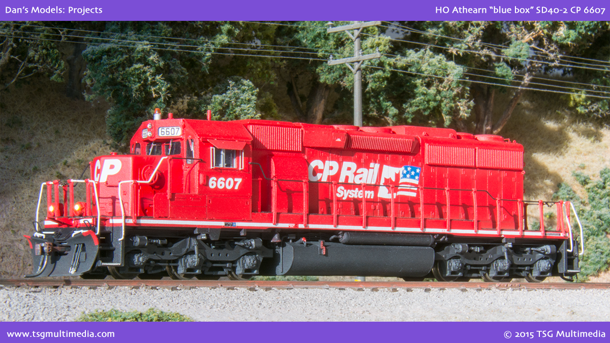 Canadian Pacific SD40-2 - Custom Blue Box - TSG Multimedia