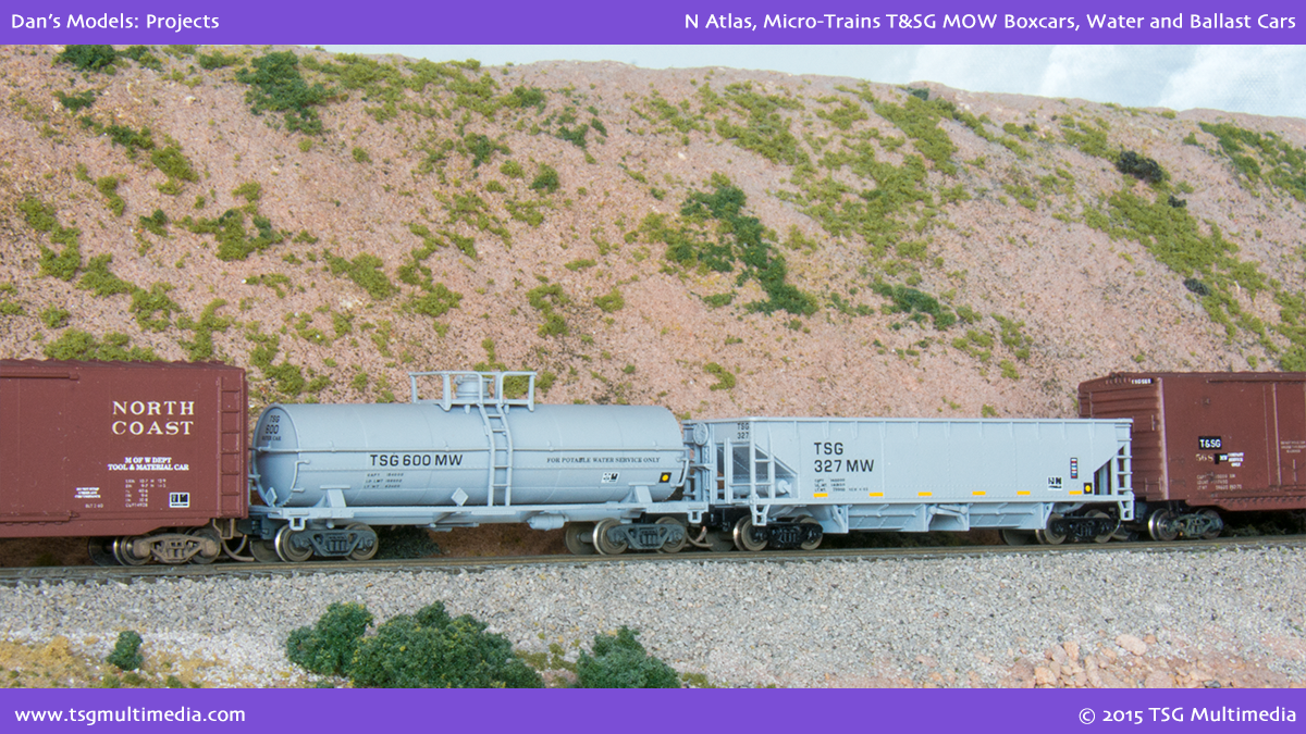 TSG MOW Boxcars, Water & Ballast Cars - TSG Multimedia