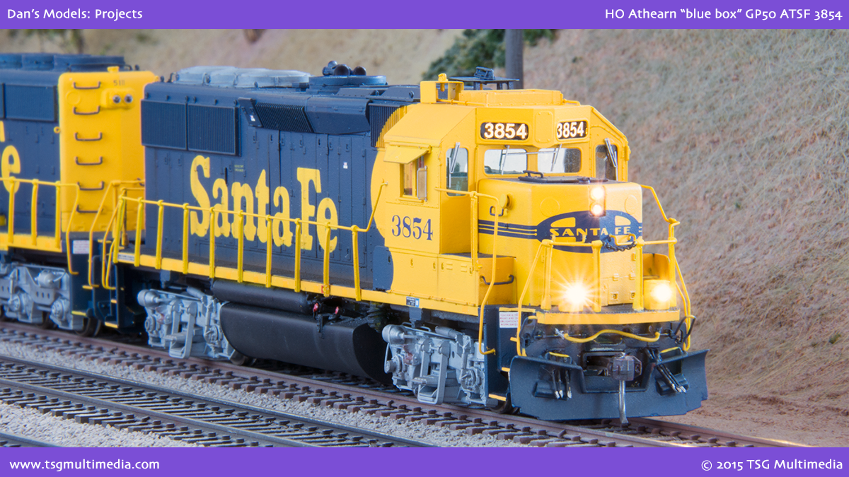 ATSF GP50 3854 - Upgraded Athearn - TSG Multimedia